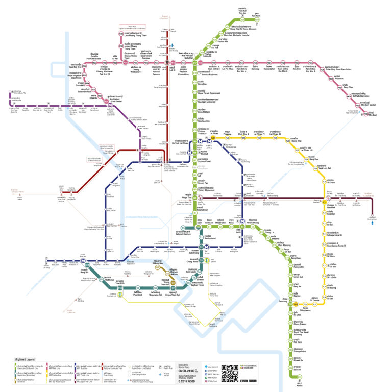 Getting Around Bangkok – Simplifying The BTS SkyTrain And MRT Map ...